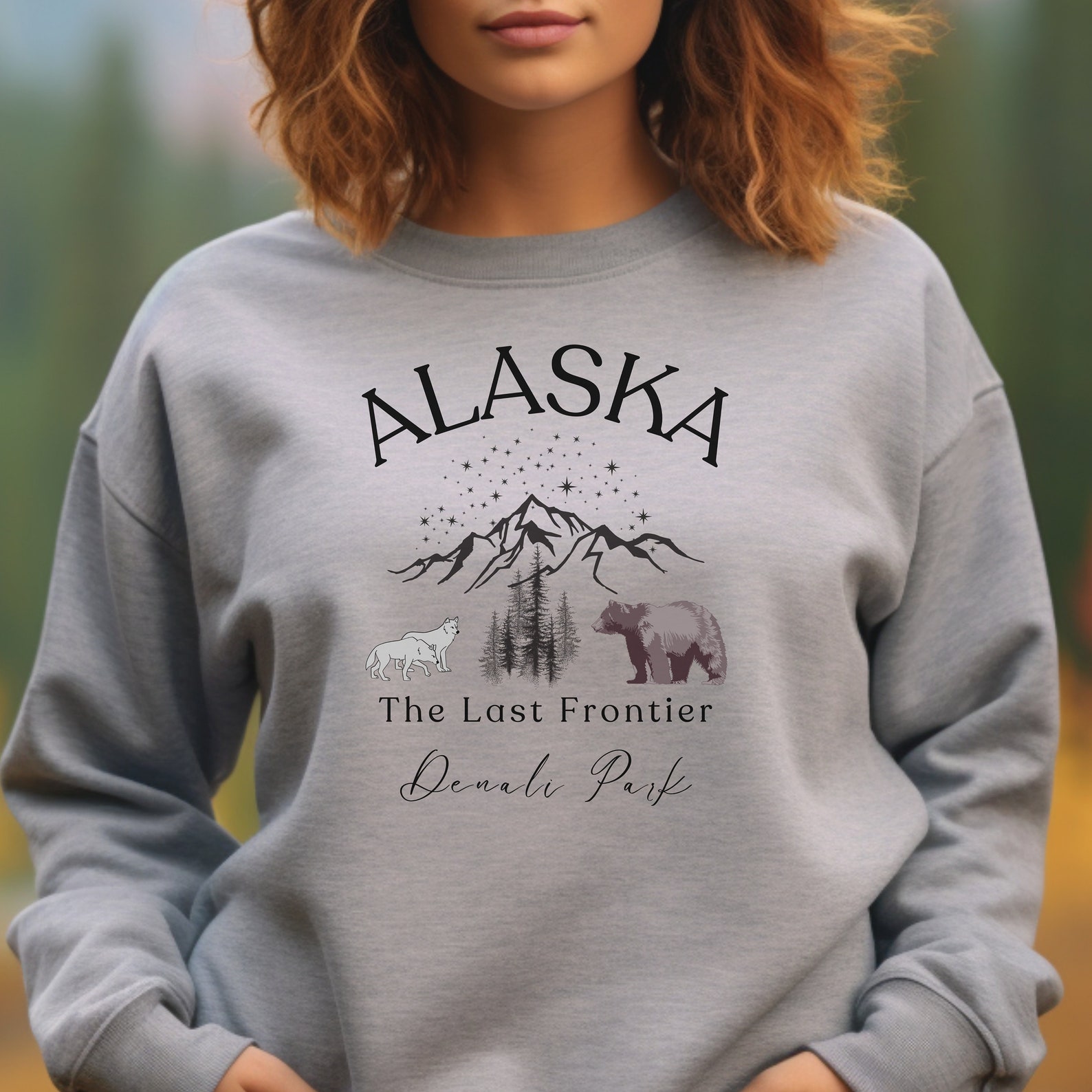 Alaska State Unisex Sweatshirt, the Last Frontier Sweater, Alaskan ...