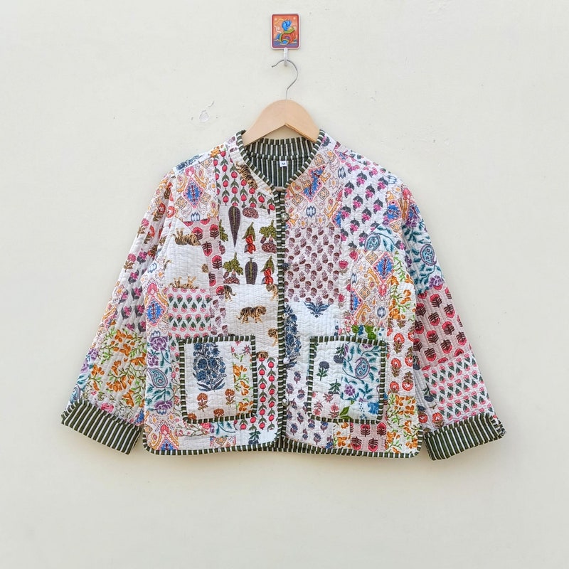 Patchwork Jacket Women - Etsy