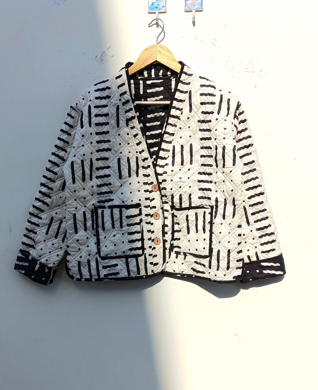 Block Print Handmade Jacket Indigo Short Jacket Women Party Wear ...