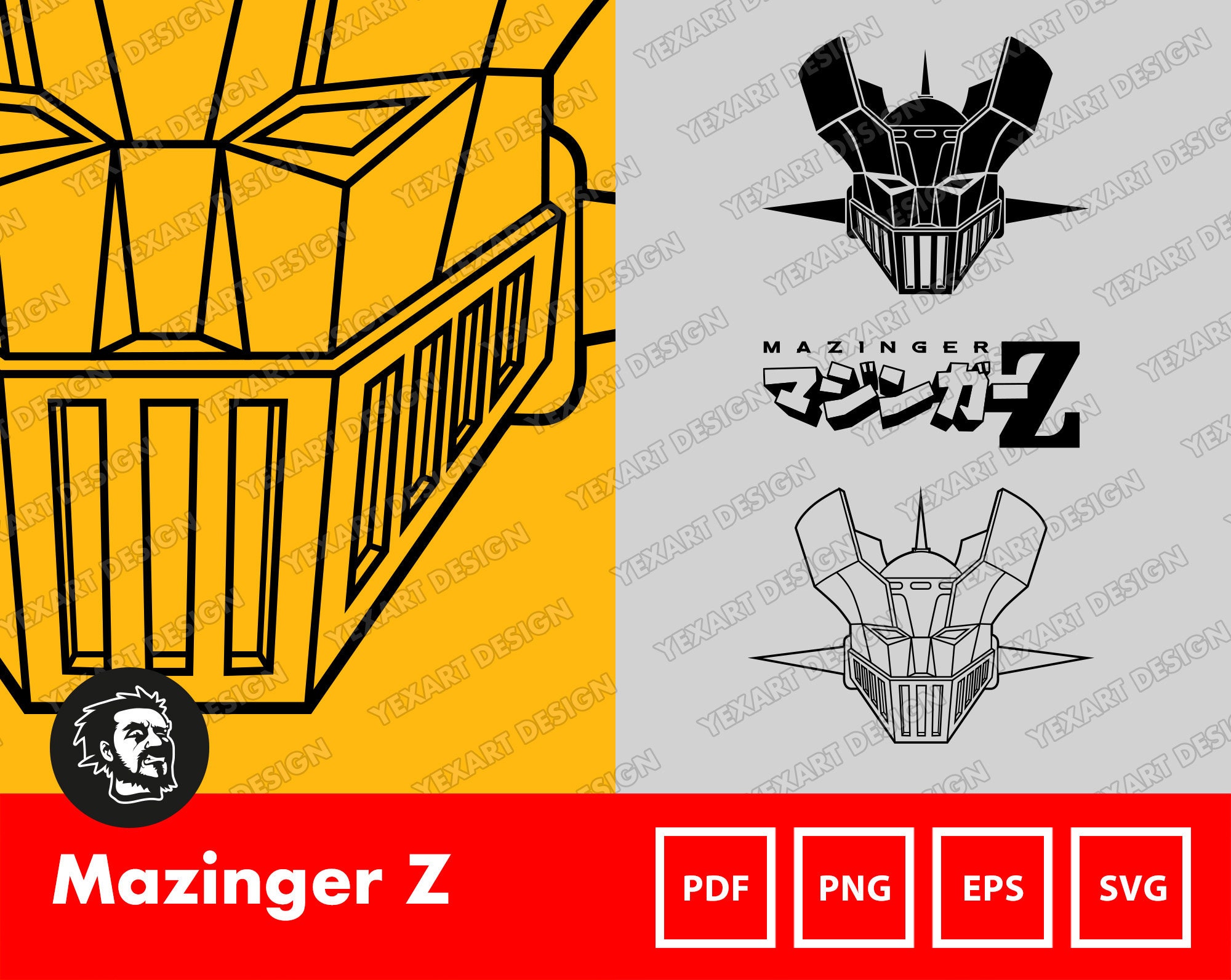 Mazinger Z Mazinger Svg Vector File Vector Mazinger Z - Etsy Hong Kong
