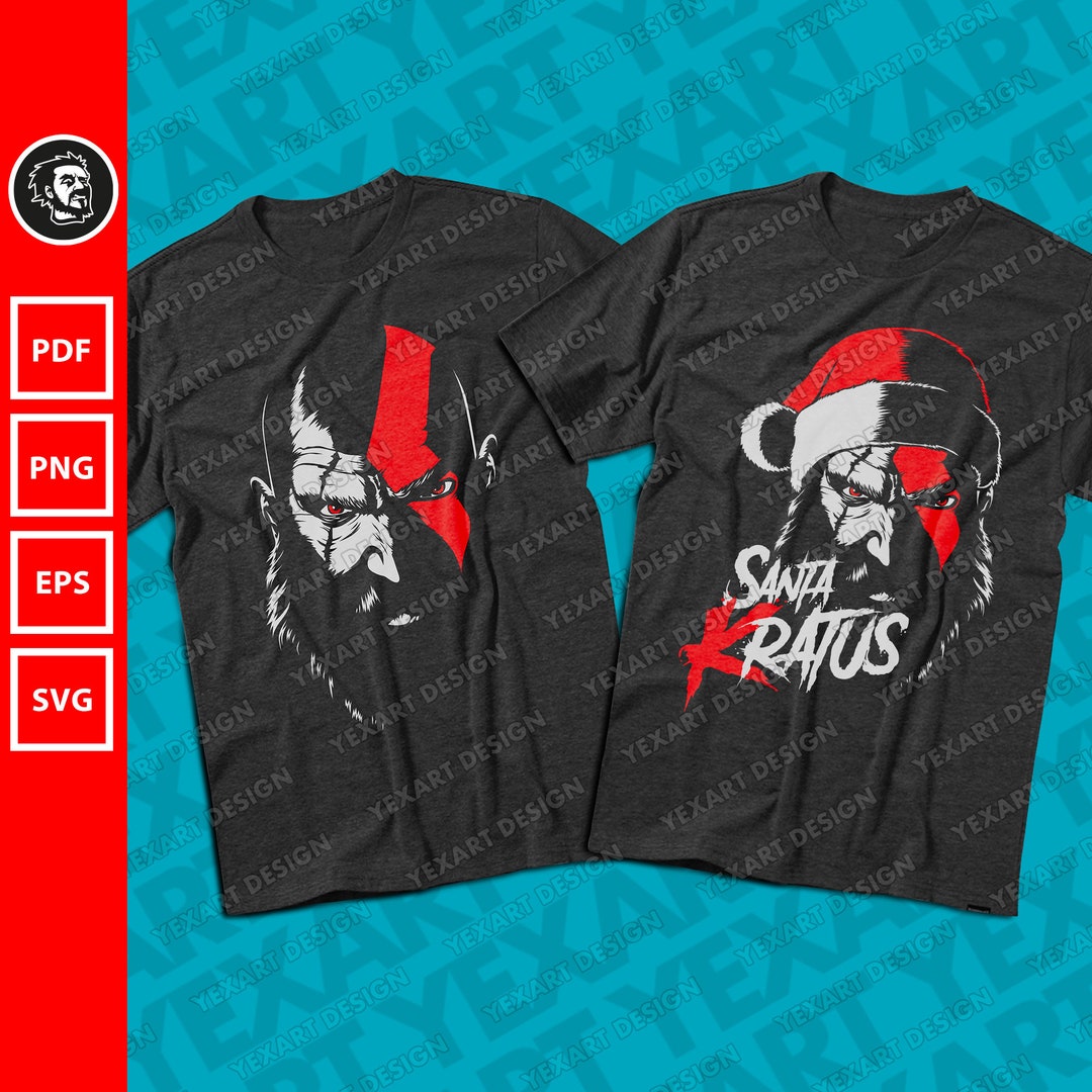 Kratos + Santa SVG: God of War Vector Graphics (digital Download) - Etsy