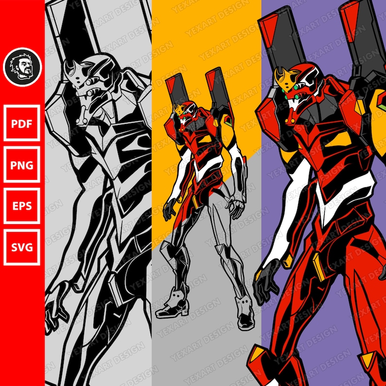 Eva Unit 02 | Eva02 Svg, Vector File, Vector Neon Genesis Evangelion ...