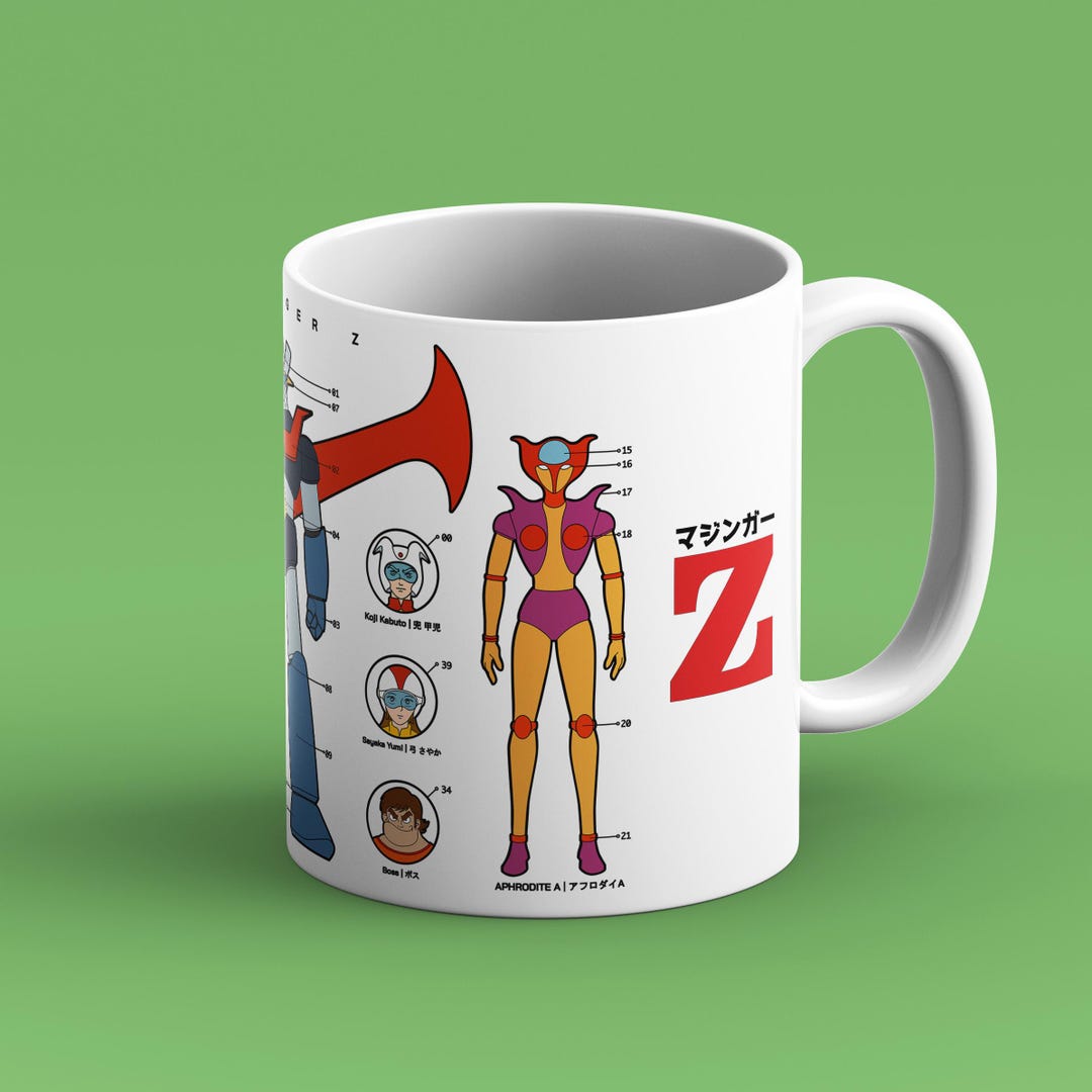 Mazinger Z Mug | Mazinger Coffee, Koji Kabuto Cup, Classic Anime ...