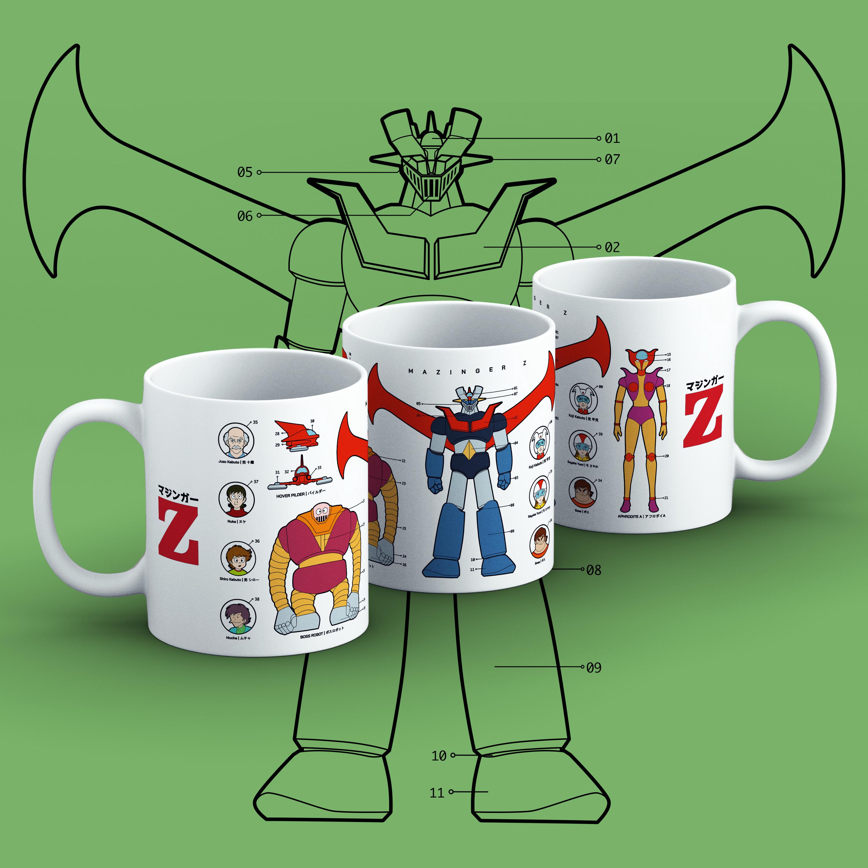 Mazinger Z Mug | Mazinger Coffee, Koji Kabuto Cup, Classic Anime ...