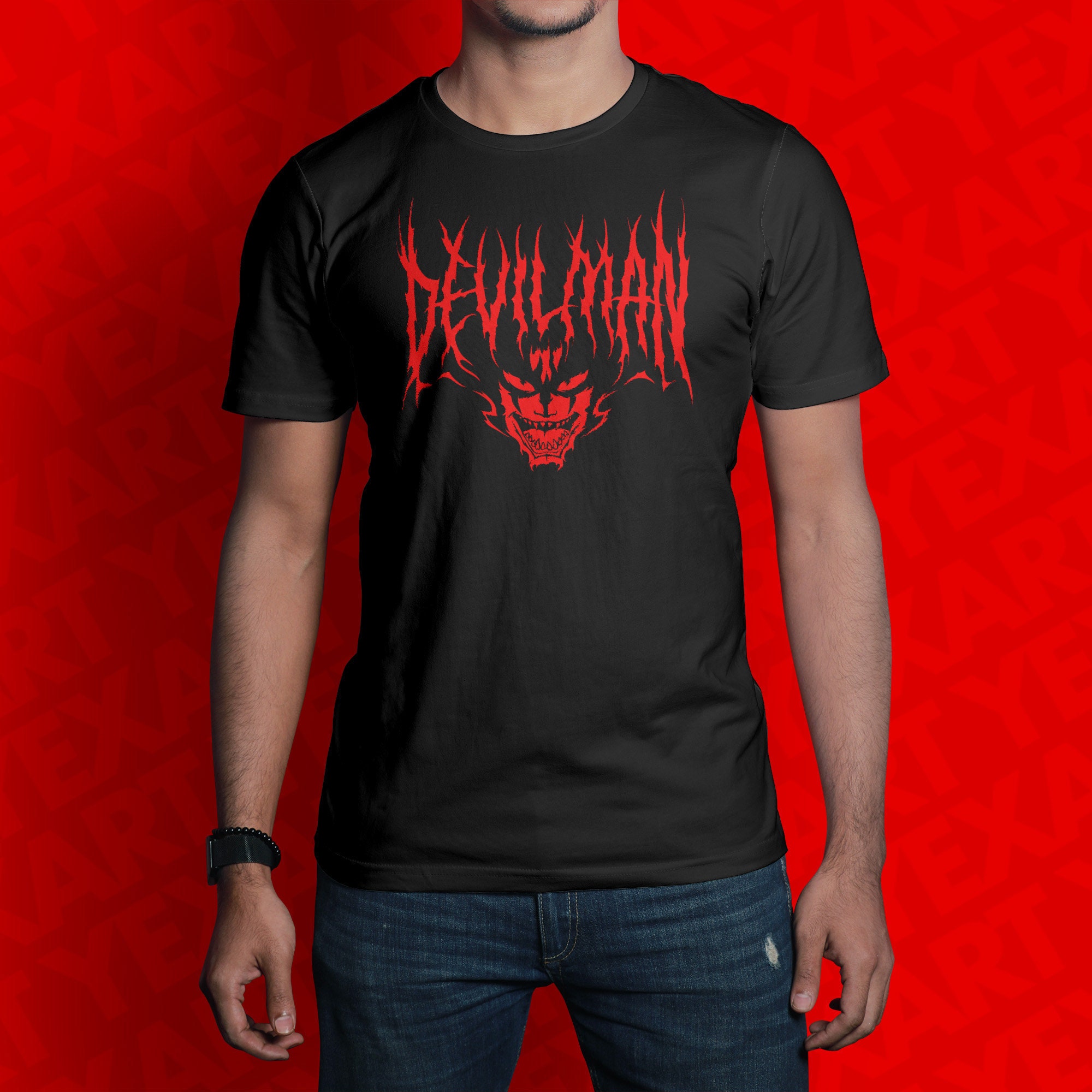 317 Devilman Brutal Classic Anime Unisex Tshirt, Anime Fanart, Devilman ...