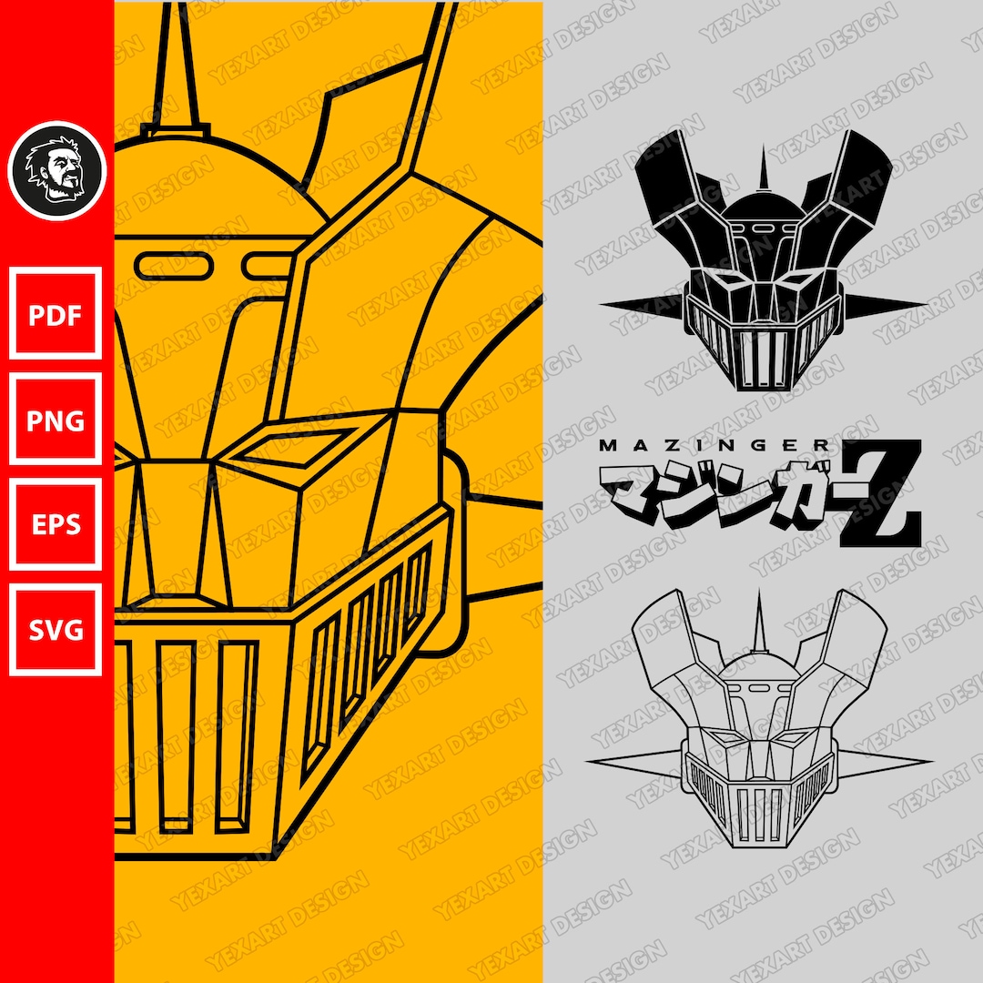 Mazinger Z mazinger svg, fichier vectoriel, vecteur mazinger z, tête ...