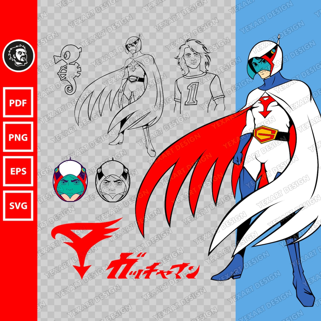 Ken the Eagle Svg, Vector File, Vector Gatchaman, Ken G1 Svg, Classic ...