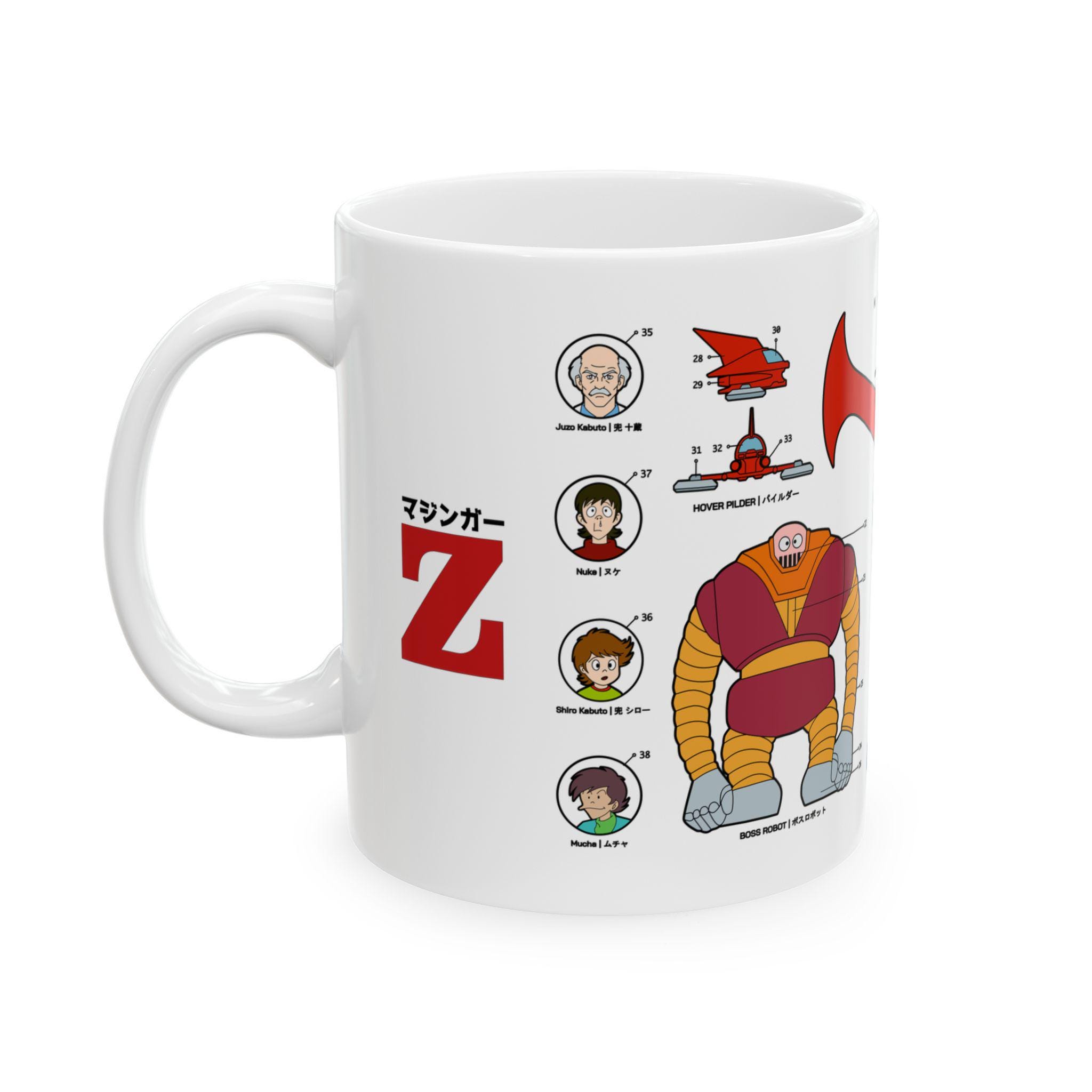 Mazinger Z Mug | Mazinger Coffee, Koji Kabuto Cup, Classic Anime ...