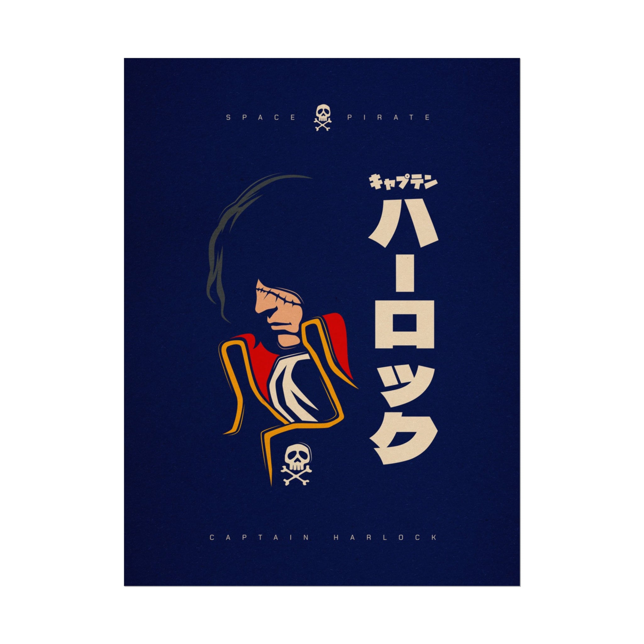 045 Harlock Poster Anime Art, Captain Harlock Art, Harlock Poster ...