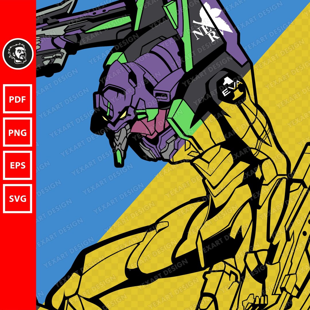 Eva Guns Eva01 Svg, Vector File, Vector Neon Genesis Evangelion, Eva ...