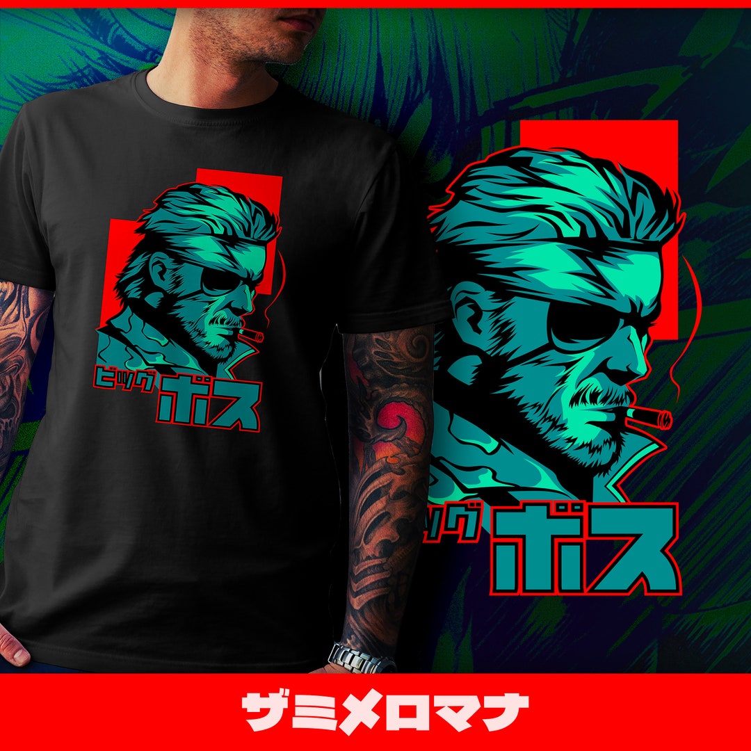 MGS Big Boss -348- T-shirt: Metal Gear Solid Fanart Tee - Etsy