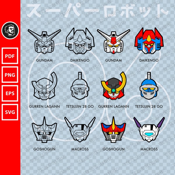 Mecha Svg - Etsy