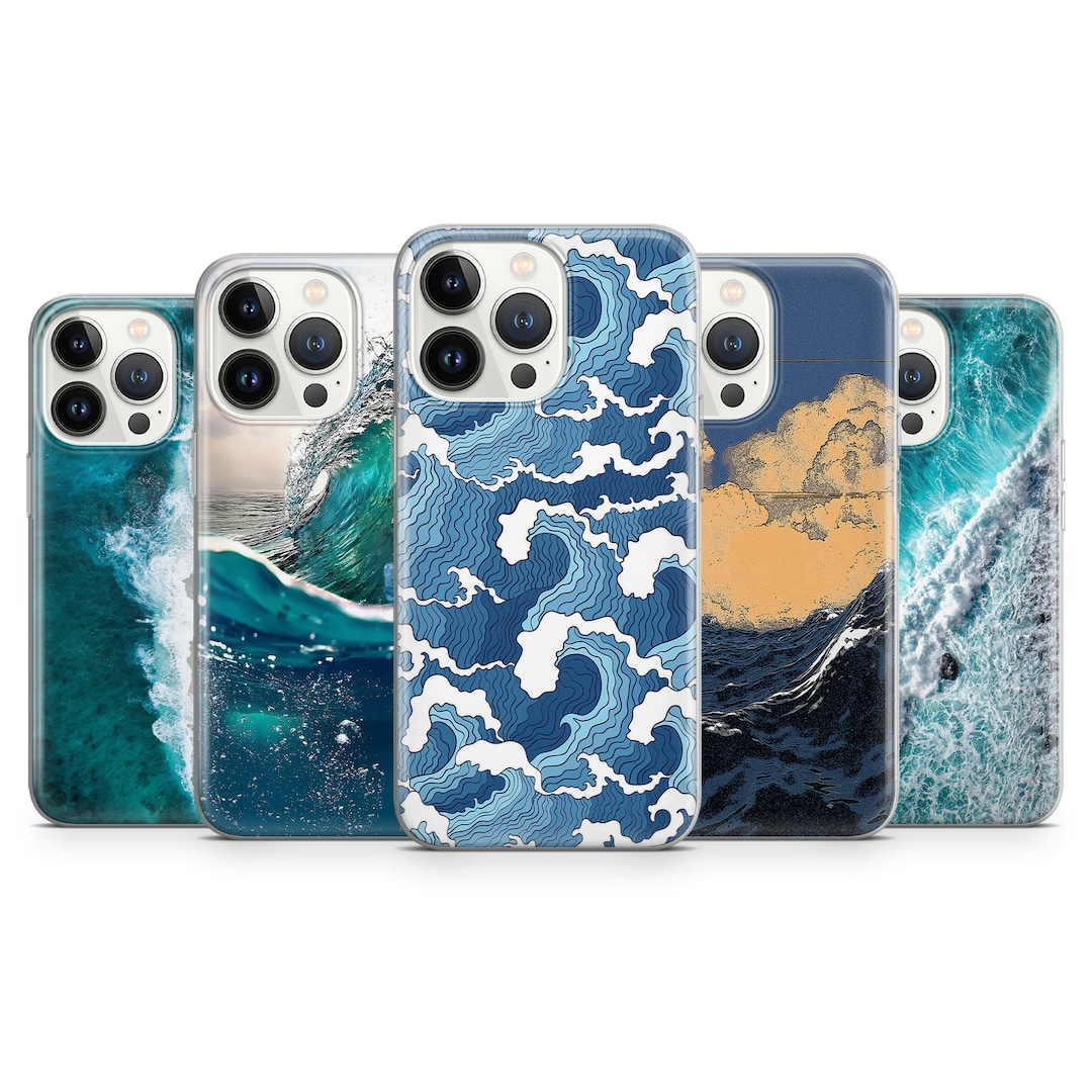 Ocean Waves Phone Case Sea Water Nature Cover for iPhone 16 15 14, 13 ...