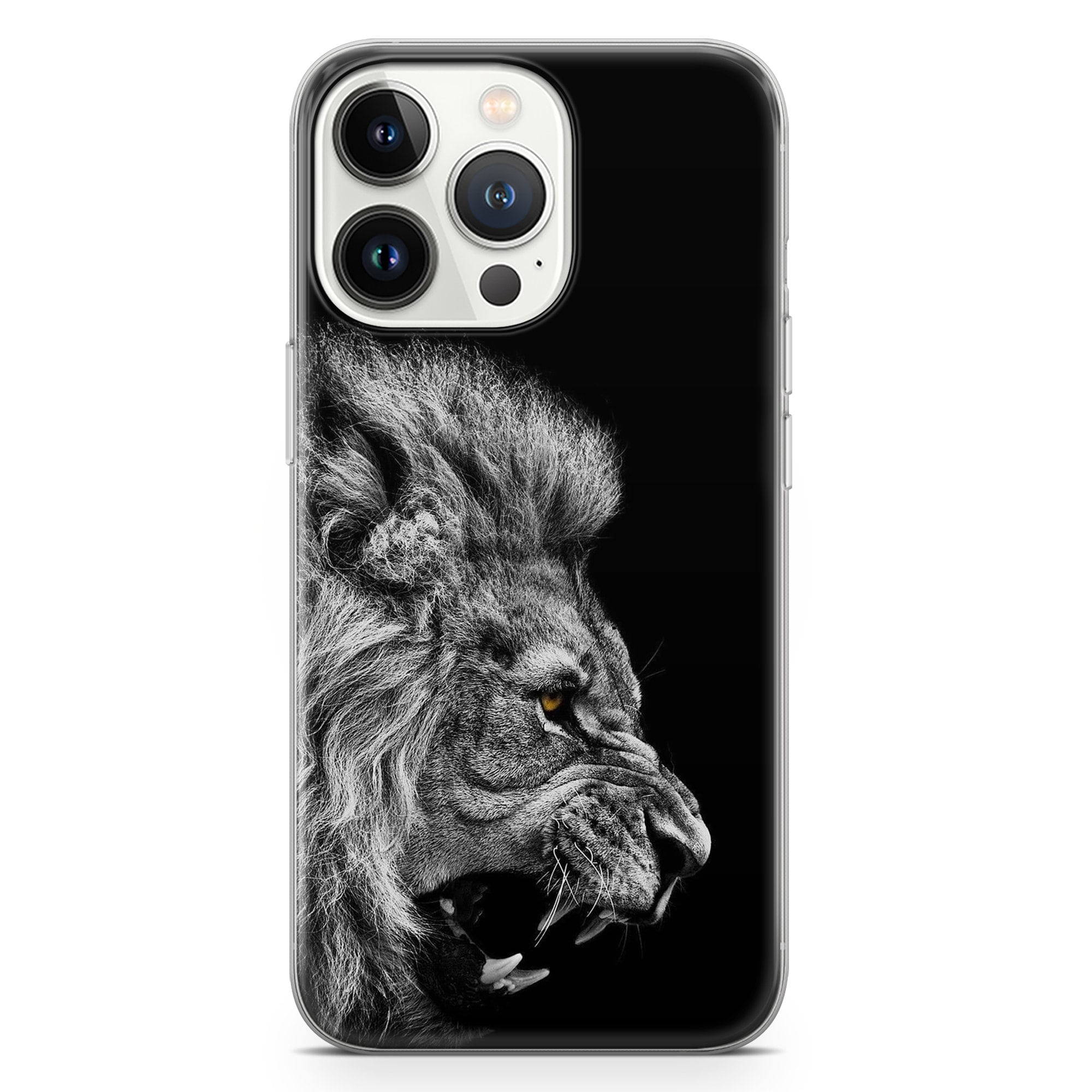 Lion Wild Animal Phone Case Jungle King Cover for iPhone 15, 14pro, 13 ...