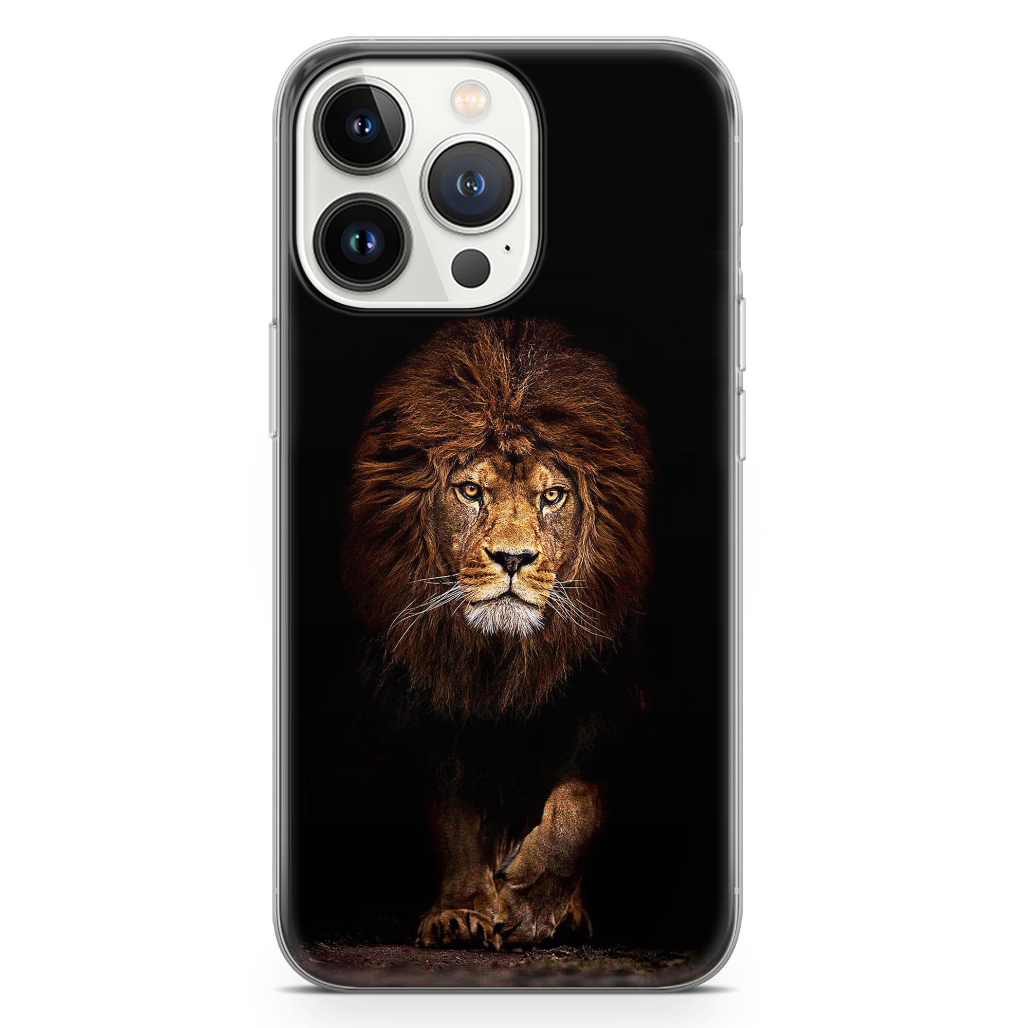 Lion Wild Animal Phone Case Jungle King Cover for iPhone 15, 14pro, 13 ...