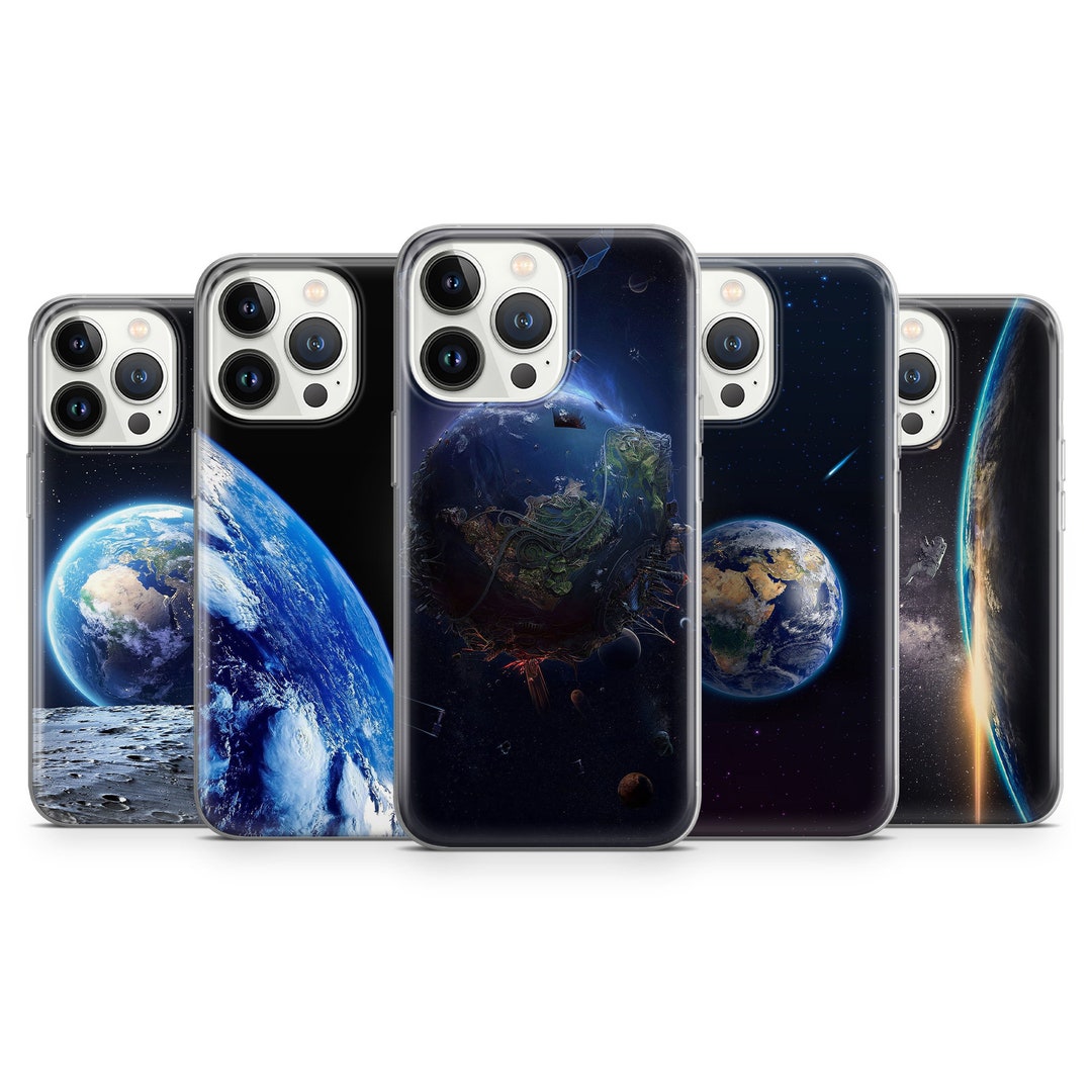 Space Earth Phone Case, Universe Protective TPU Cover for (iphone ...