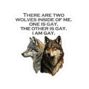 Inside Me There Are Two Wolves - Etsy