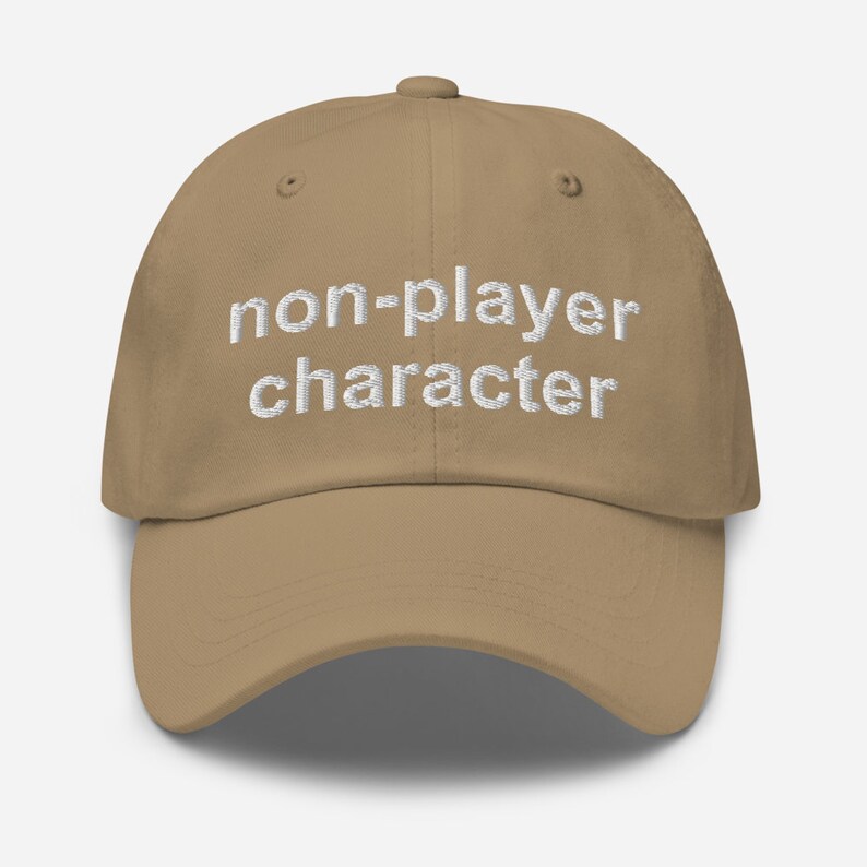 Embroidered Dad Hat non-player Character Funny - Etsy