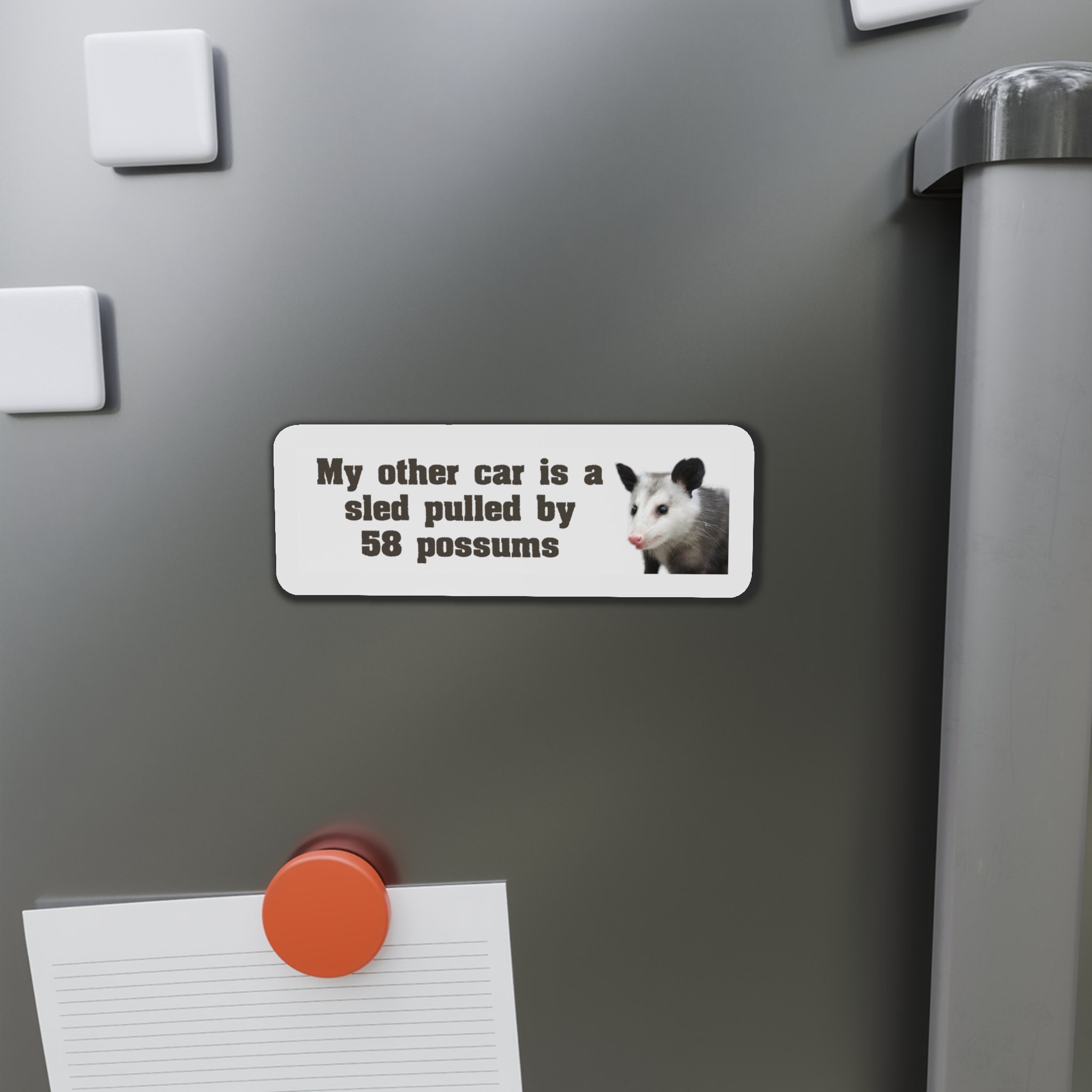 Magnet my Other Car is a Sled Pulled by 58 - Etsy