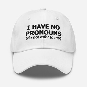 Embroidered Dad Hat "i Have No Pronouns (do Not Refer to Me)", Funny ...
