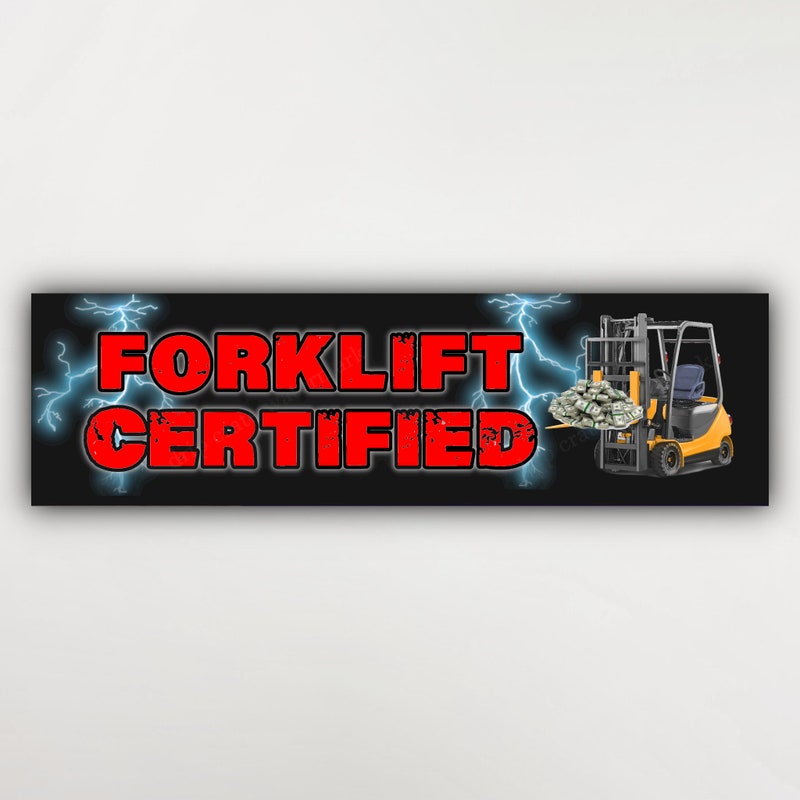 Forklift Sticker Decal - Etsy