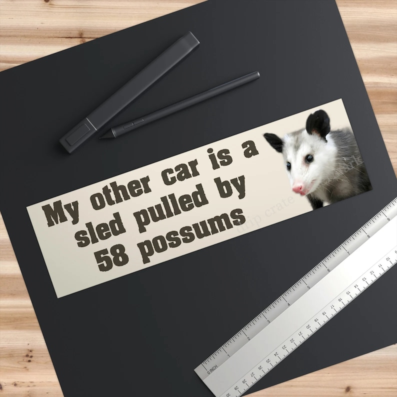 Meme Bumper Sticker my Other Car is a Sled Pulled by 58 - Etsy