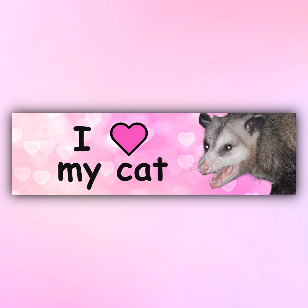 Funny Possum Bumper Sticker "i