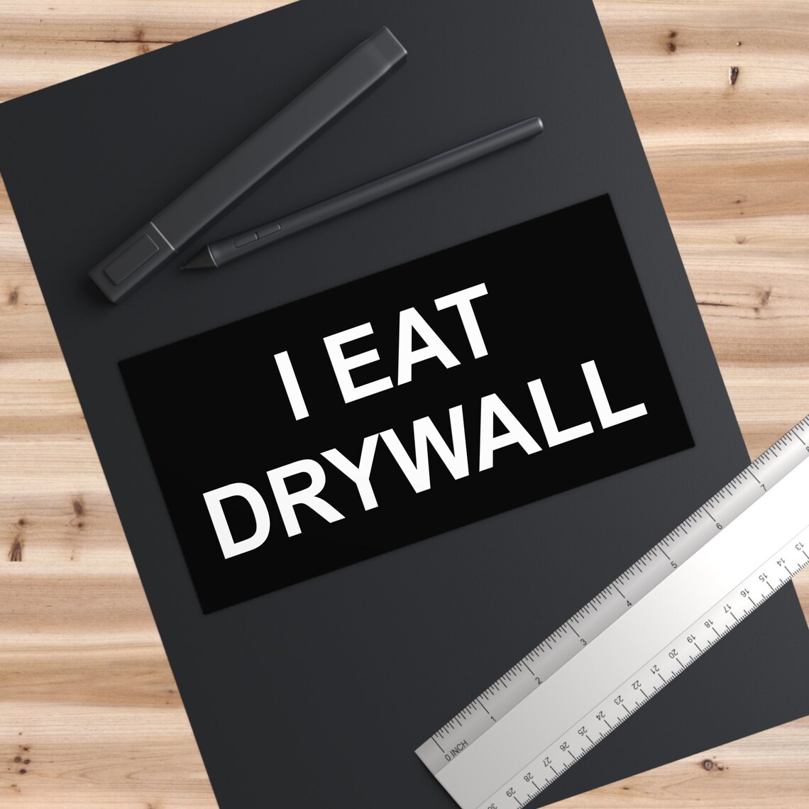 Funny Bumper Sticker "i Eat Drywall" Meme Car Sticker, Unhinged Gen Z ...