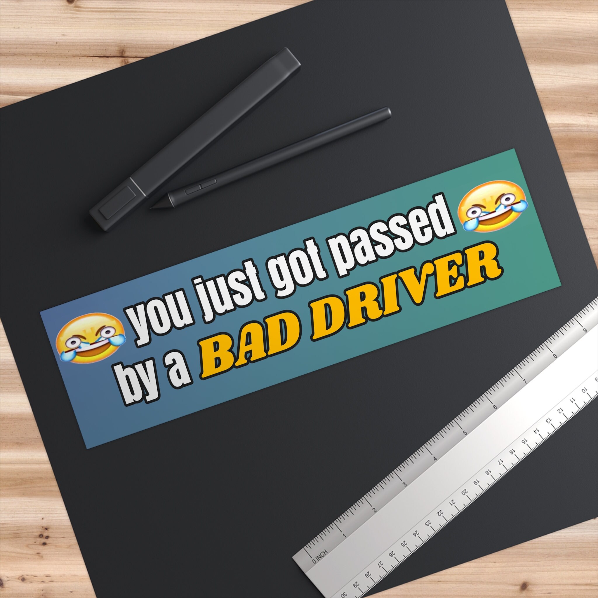 Funny Bumper Sticker you Just Got Passed by a BAD - Etsy