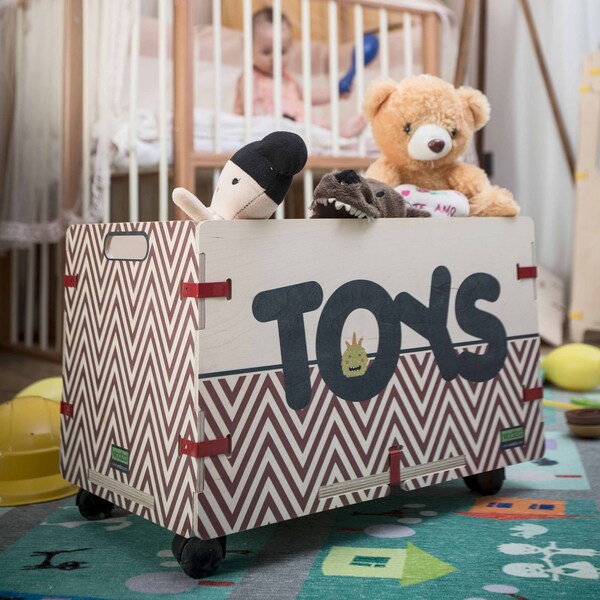 Wooden Toy Box - Etsy