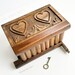 Personalized Wooden Secret Lock Puzzle Box, Heart Jewelry Box, Wood ...