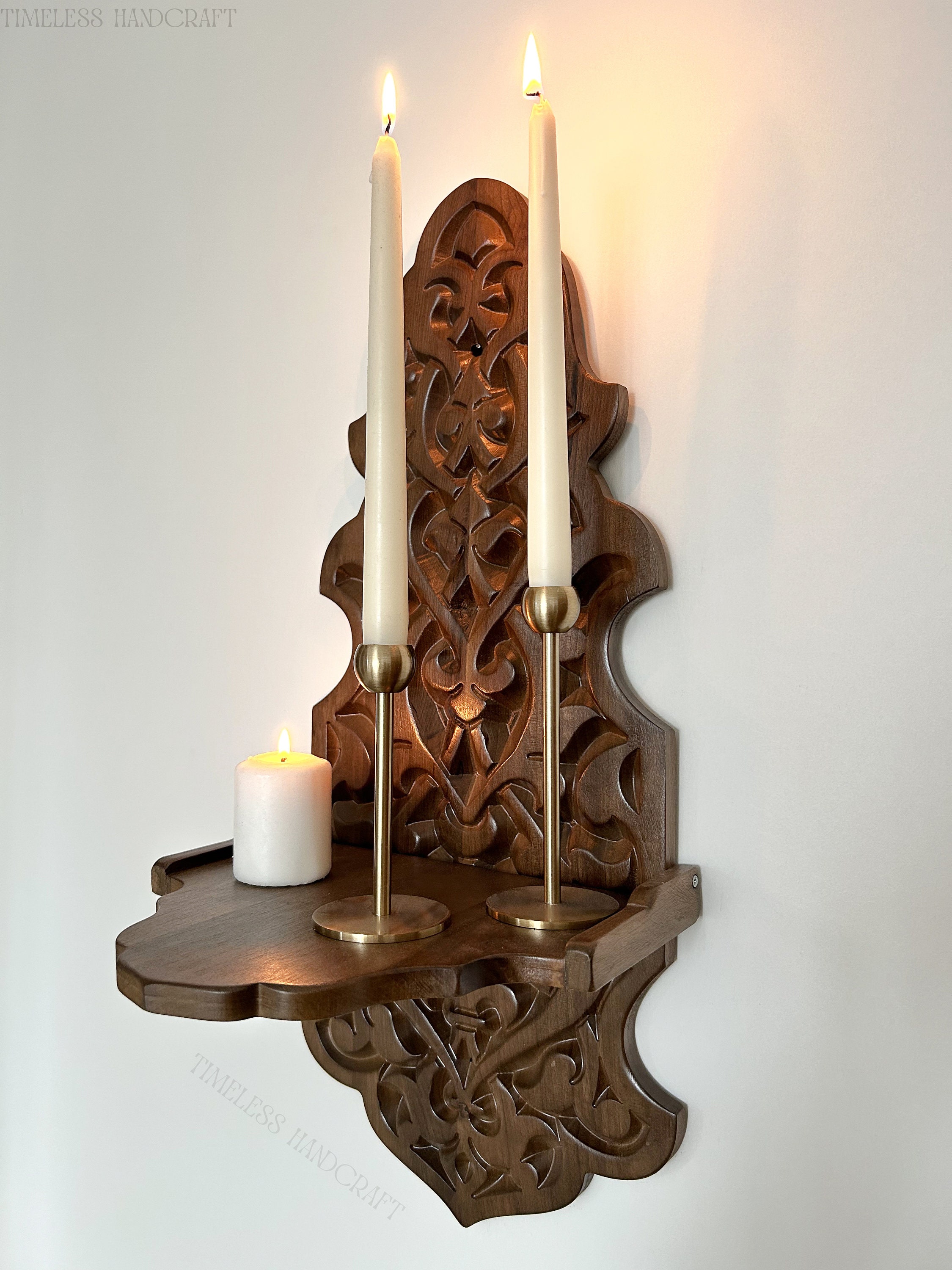 Wall Candle Holder, Ornate Wall Shelf, French Decor Ornate Shelf, Wall ...