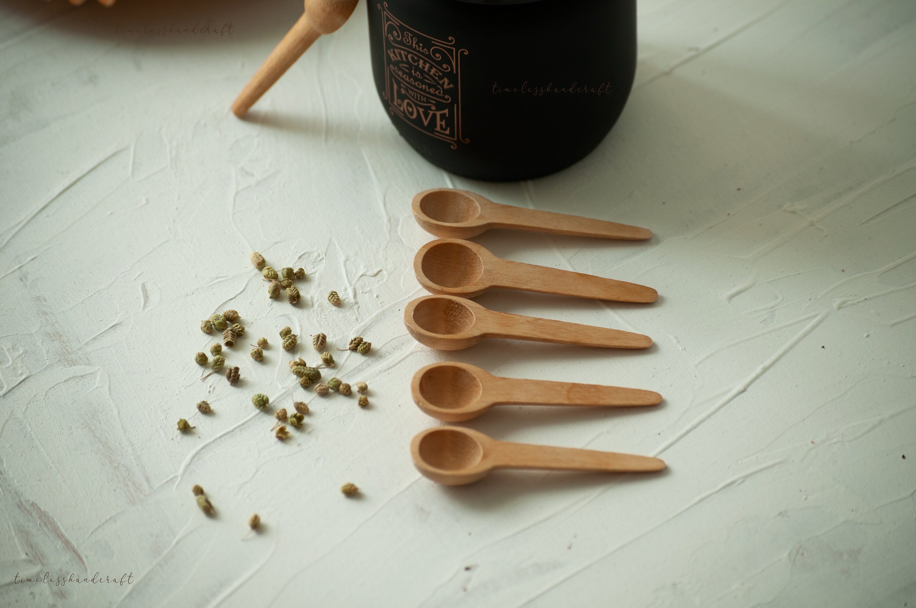 Mini Wooden Spoons 6 Pieces Mini Wood Sugar Spoon Wood Spice Spoon ...