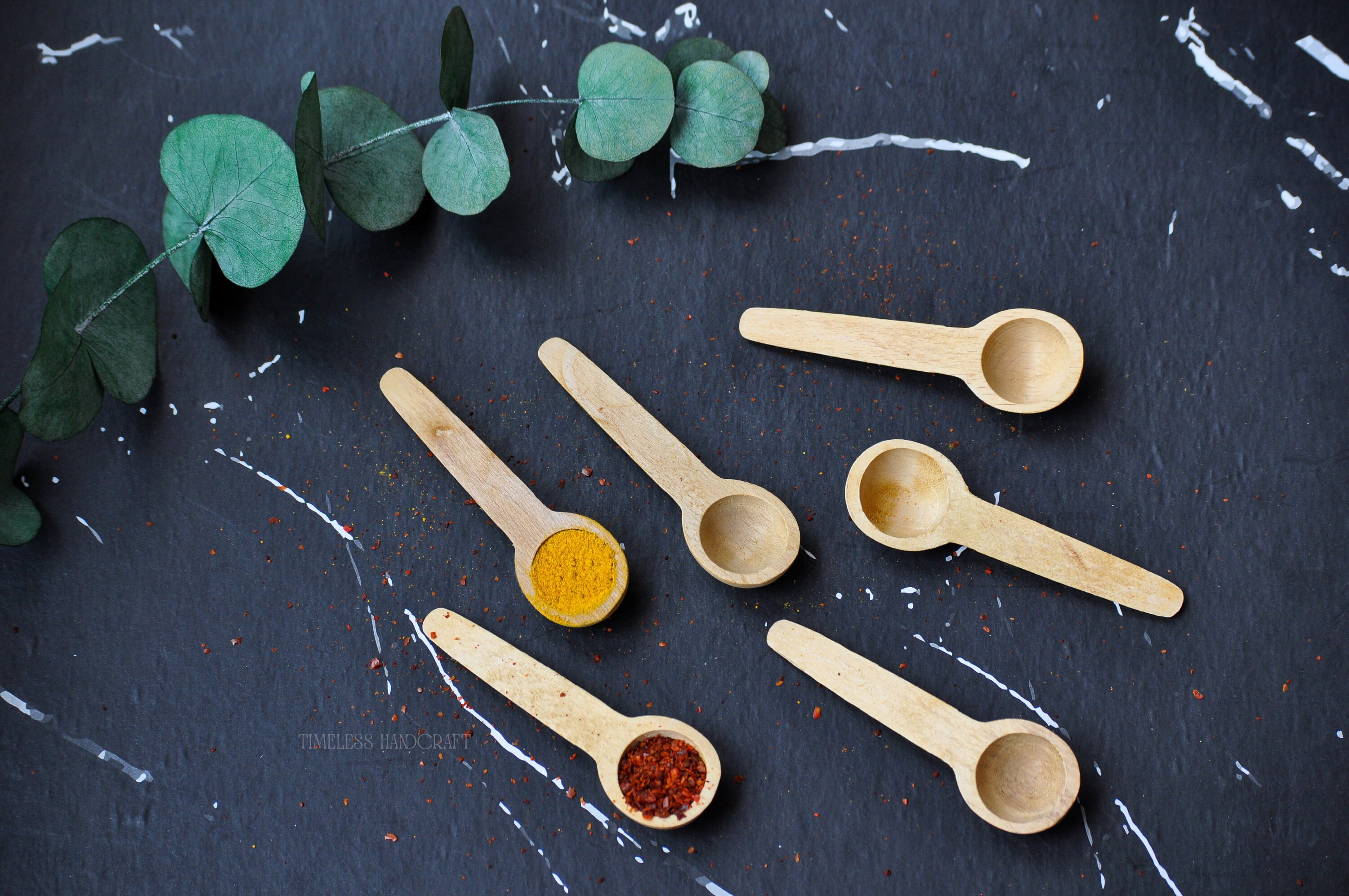 Mini Wooden Spoons 12 Pieces Wood Spice Spoon Mini Wood Sugar Spoon ...