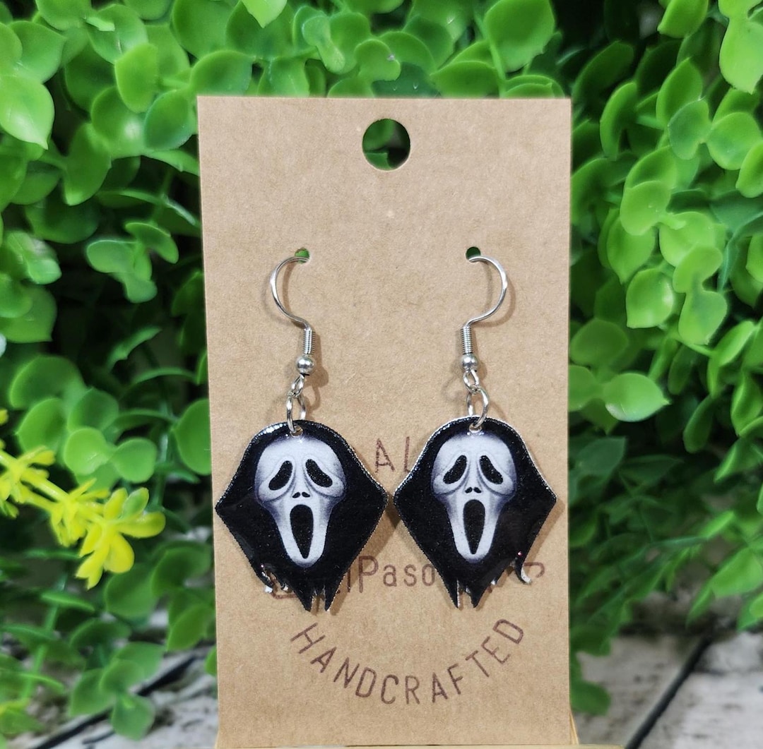 Ghostface Ghostface Earrings Halloween Halloween Earrings Handmade ...