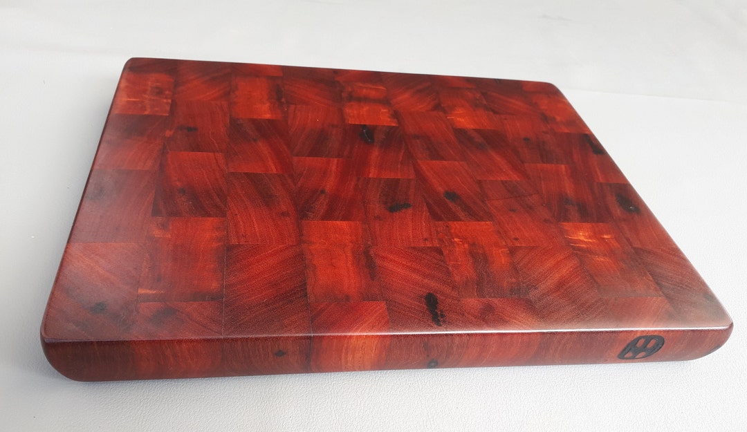 Red Gum End Grain Cutting/chopping Board - Etsy