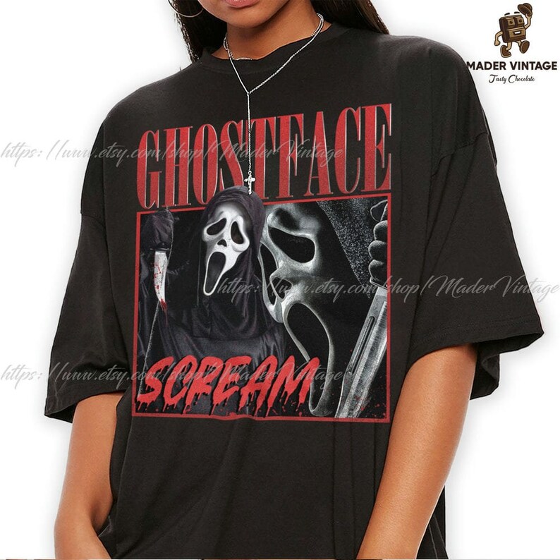 Ghostface Vintage Halloween Shirt Scream Ghostface Shirts - Etsy