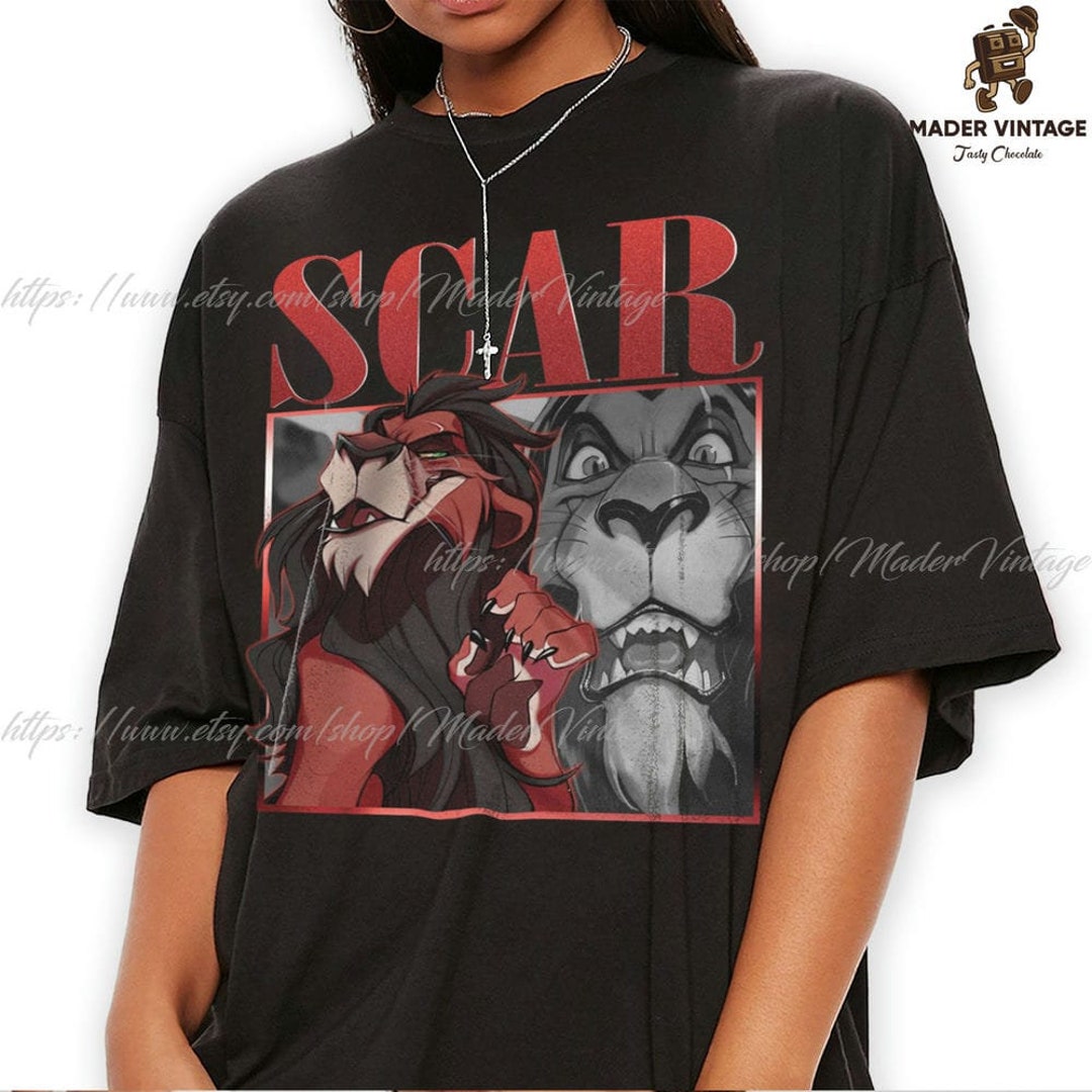 Disney Scar the Lion King Vintage Style Shirt,disney Villains Group ...