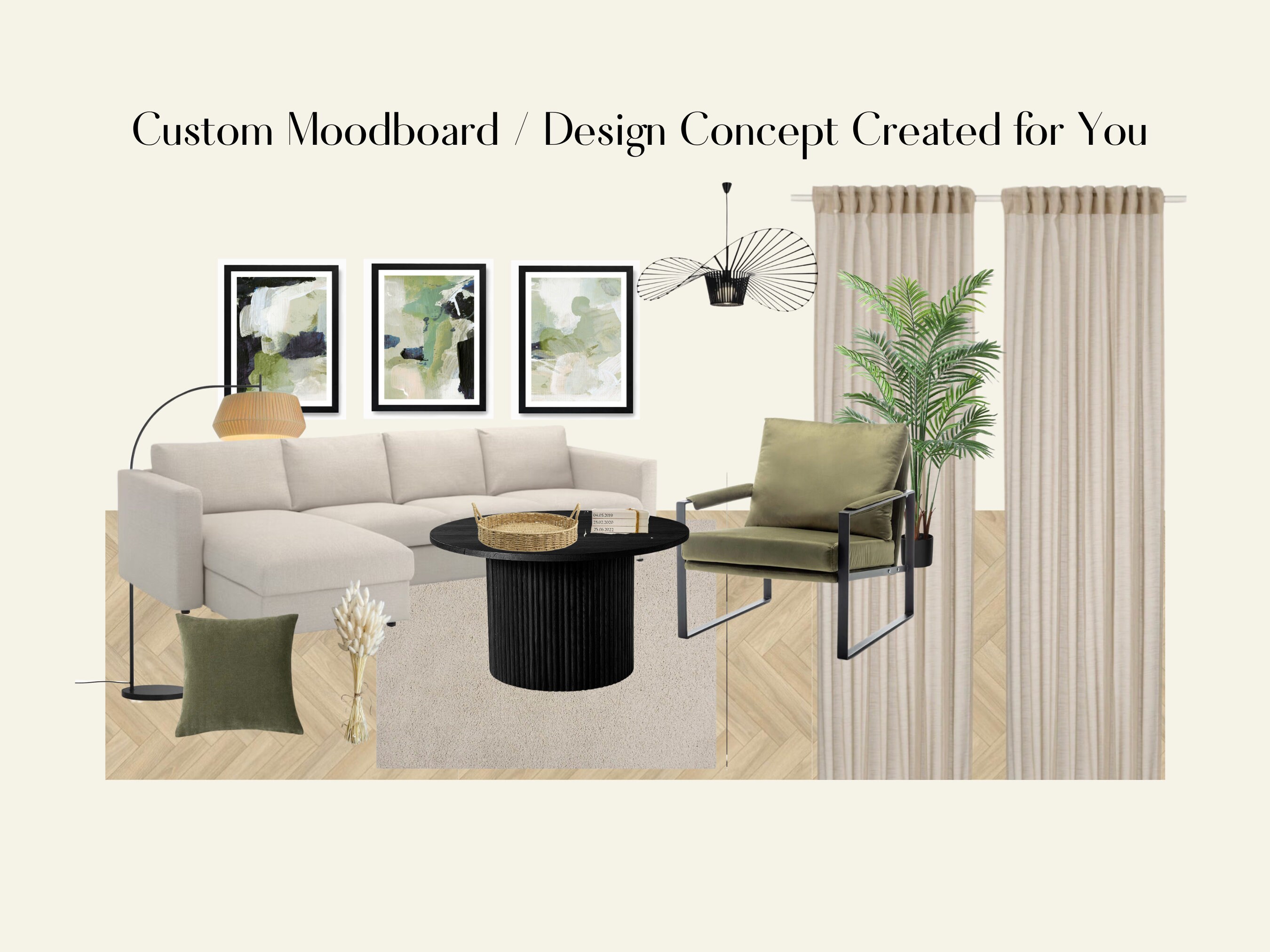 Virtual Living Room Design Package - Etsy