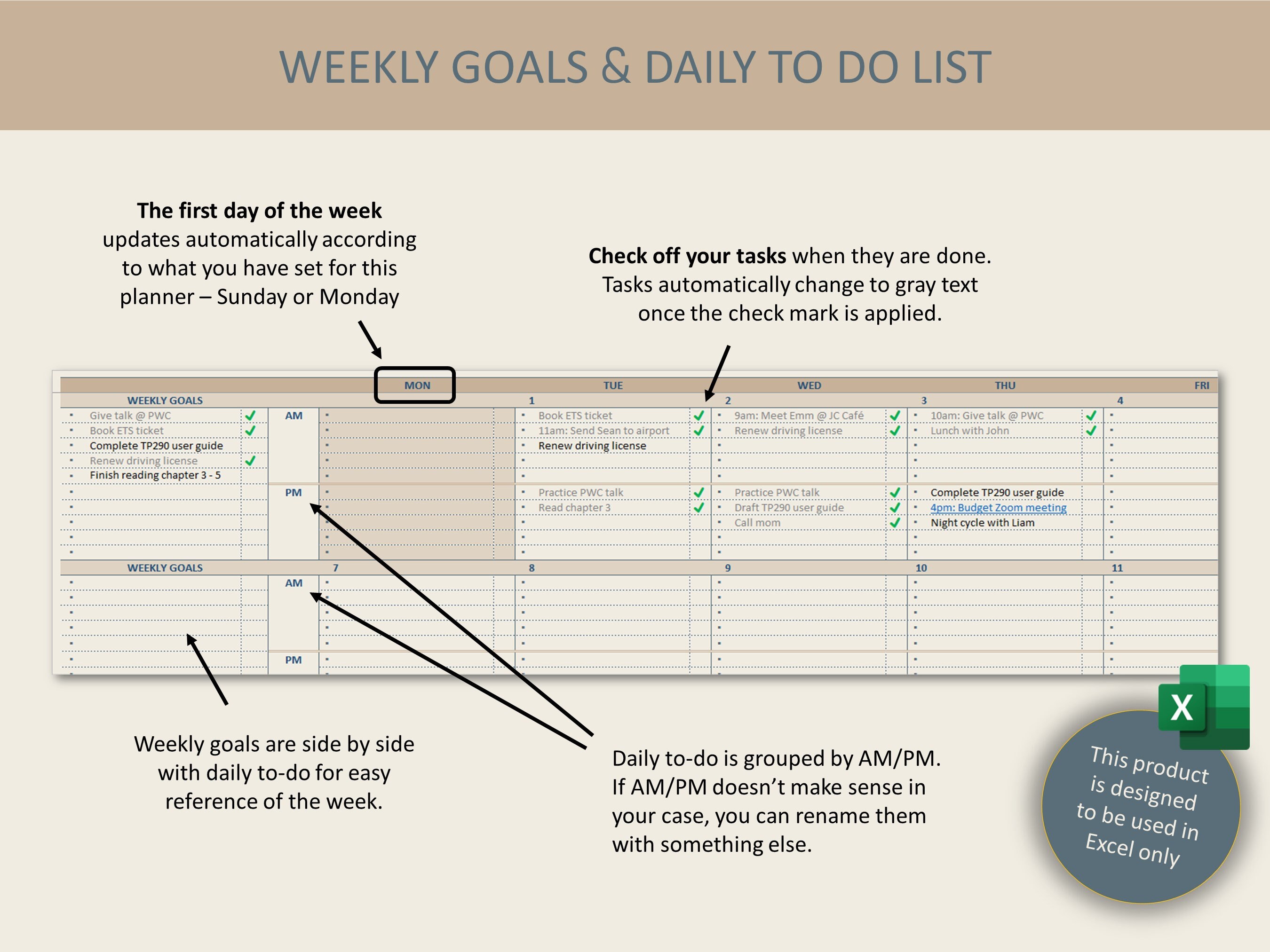 Digital Planner Daily to Do List Task List Task Tracker - Etsy