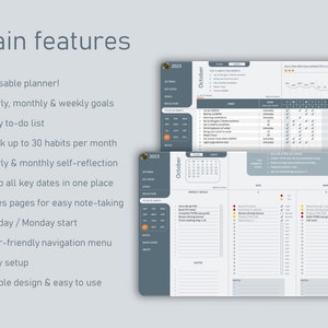 Digital Planner, Excel to Do List, Daily to Do, Task Tracker, Habit ...