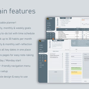 Digital Planner With Time Schedule, Excel to Do List, Daily to Do, Task ...