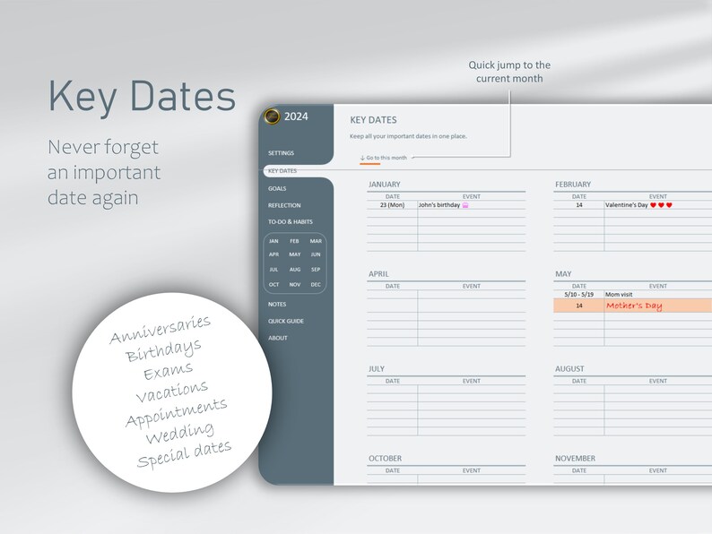 Digital Planner With Time Schedule, Excel to Do List, Daily to Do, Task ...