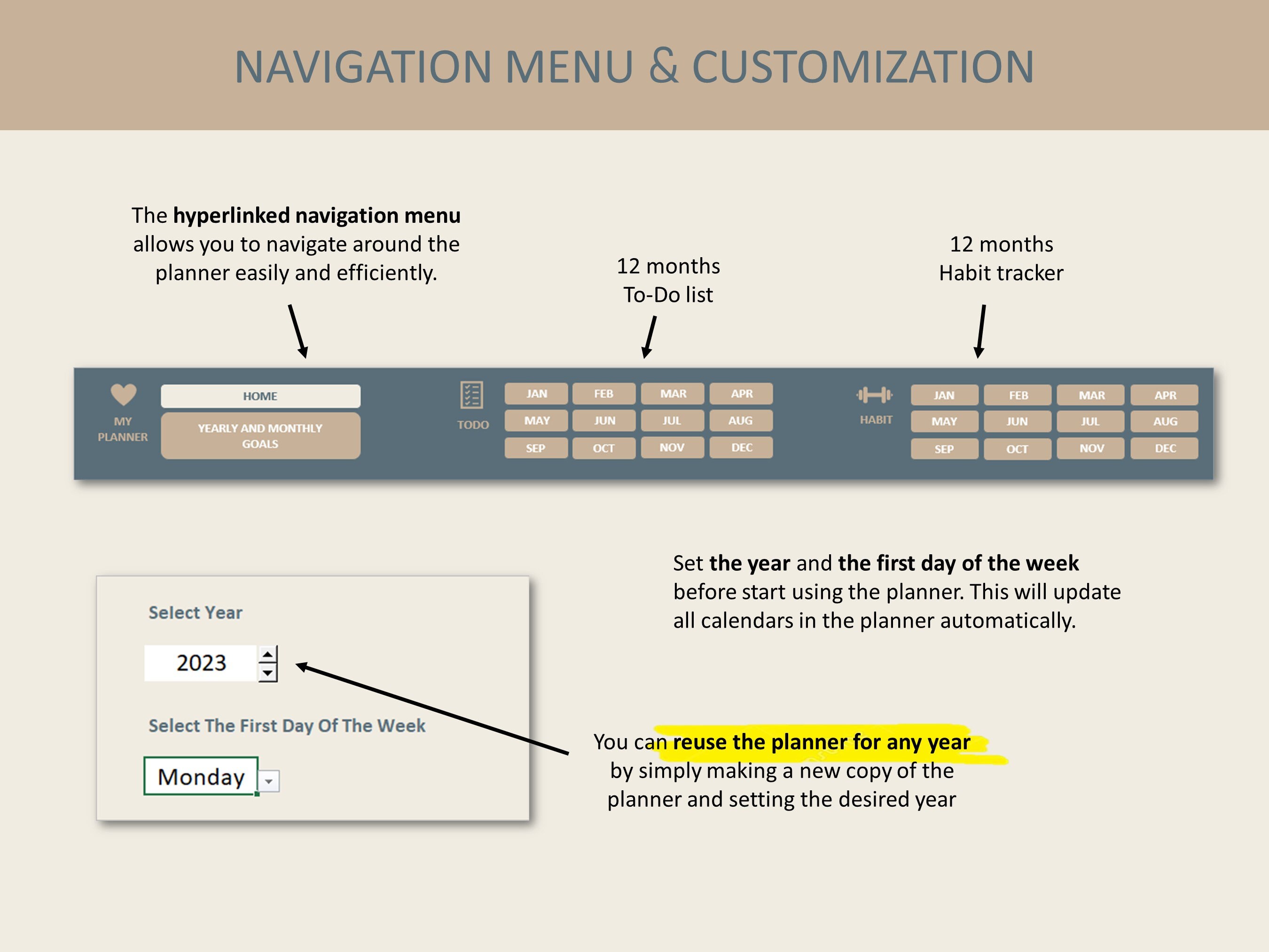 Digital Planner, Daily to Do List, Task List, Task Tracker, Habit ...
