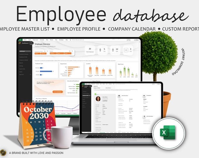 Employee Tracker Excel: Comprehensive Employee Management System for HR ...