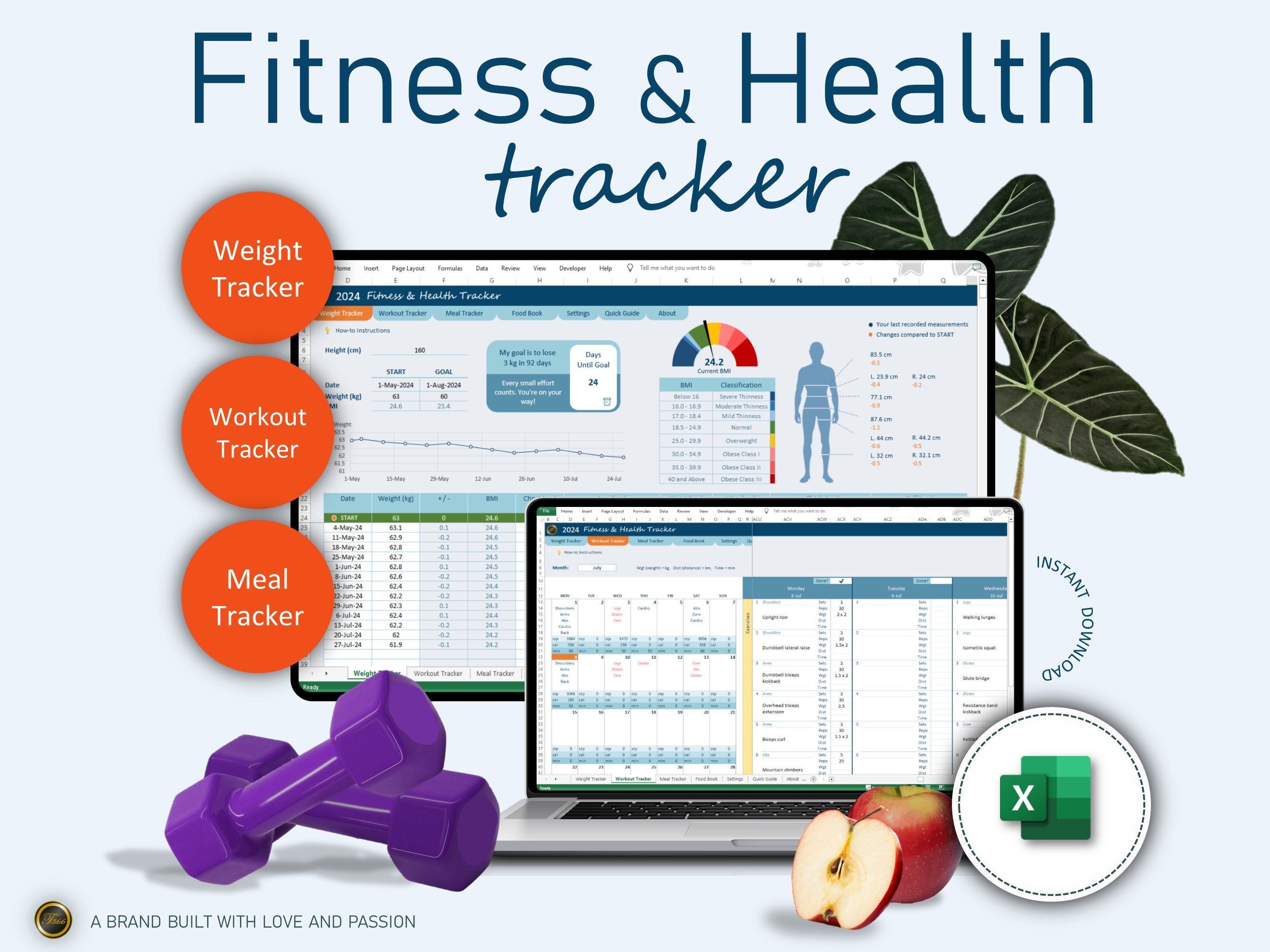 Fitness and Health Tracker, Weight Tracker, Workout Tracker, Workout ...