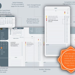 Digital Planner, Excel to Do List, Daily to Do, Task Tracker, Habit ...