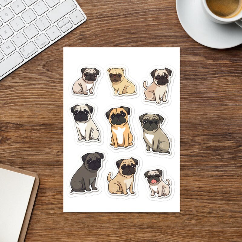 Pug Sticker Pack - Etsy
