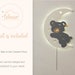 Kids Night Light, Bear Nursery Wall Lighting , Cute Bear Light , Bear ...