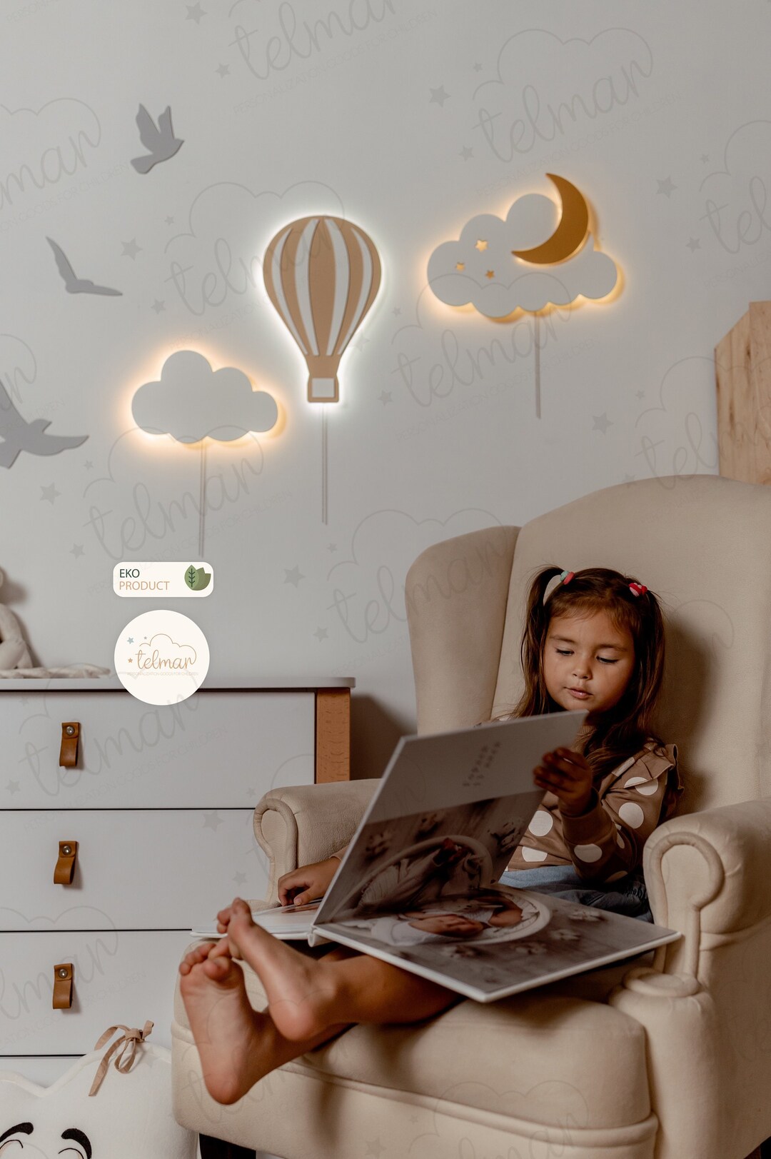 Cloud Nursery Wall Light, Cloud Light, Cloud Night Light, Baby Room ...